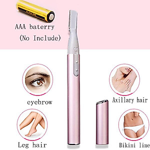 YIRU Pink Portable Electric Women Facial Trimmer Shaver Eyebrow Shaper Pen Body Hair Remover Removal Safety Beauty Knife
