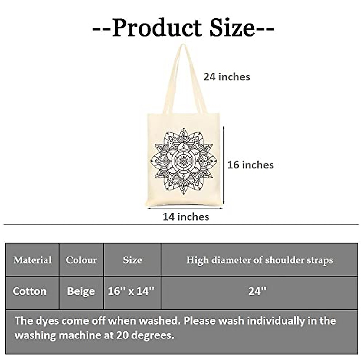 PoyBux Design - 16''x13'' Tote Bag, Make Your Own Tote Bag |