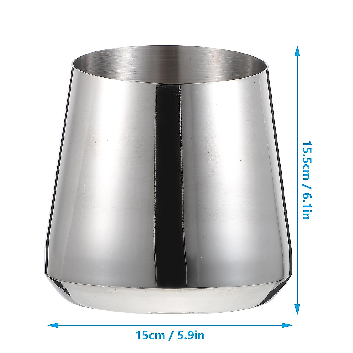 Garneck Stainless Steel Bucket Beer Bottle Bucket Double Metal Cooler Bucket Metal Ice Bucket Holder Cocktail Ice Drinks Buckets Bottles Cooler Tinplate Tableware