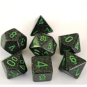 Chessex Dice Polyhedral 7-Die Set - Speckled Earth