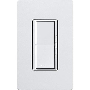Lutron Diva LED+ Dimmer Switch for Dimmable LED, Halogen and Incandescent Bulbs, 150W/Single-Pole or 3-Way, DVSCCL-153P-PD, Palladium