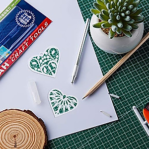 5 Pieces 360 Degree Swivel Craft Knife Rotating Replacement Blade Circle Cutting Knife Tool with Box for Vinyl Paper Foam Crafts