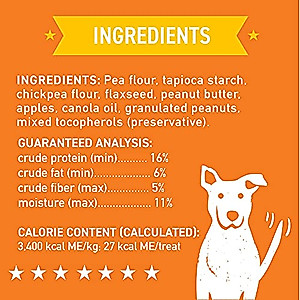 Cloud Star Corp, Wag More Bark Less Grain Free Oven Baked Peanut Butter & Apples Dog Biscuits