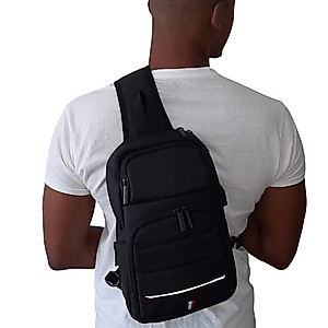 W.S.E.L Bags for Dads Kobe Mini Sling Bag Crossbody Sling Backpack Travel Hiking Chest Bag Daypack Diaper Bag