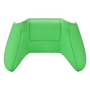 eXtremeRate Soft Touch Grip Custom Bottom Shell Back Panels for Xbox One S & One X Controller, Green Replacement Back Shell Side Rails w/Battery Cover for Xbox One S X Controller Model 1708