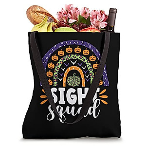 Halloween Sigh Squad Rainbow Optometrist Optician Optometry Tote Bag