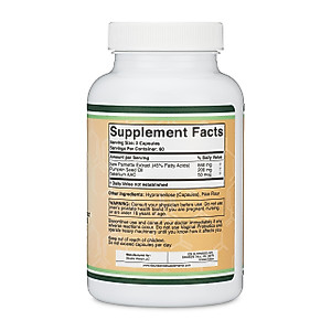 Prostate Support Supplement for Men's Health (120 Capsules) One Serving per Day for 30 Days Supports Prostate Function and Urinary Control (Saw Palmetto, Pumpkin Seed Oil, Selenium) by Double Wood