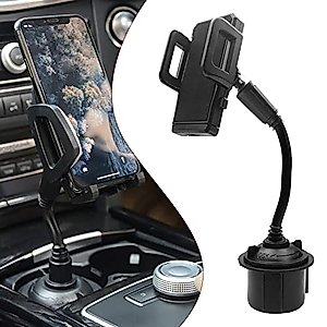 QUICTO Car Cup Holder Phone Mount,Universal Extendable Cup Base Phone Holder for Car Truck ,Compatible with iPhone 13 12 11 Pro Max & All Cell Phones,Super Stable, Easily Install