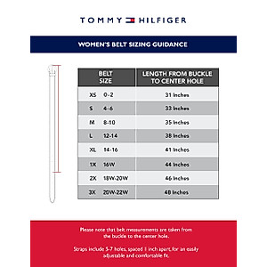 Tommy Hilfiger Women's Two-in-One Reversible Casual Belt for Jeans, Trousers and Dresses, White/Black, Medium