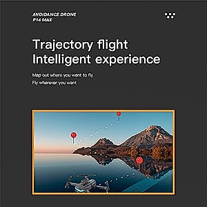 P14 Foldable Mini Wireless Drone with Dual 4K HD FPV Camera - Intelligent 360° Obstacle Avoidance 4 Channel RC Quadcopter Multifunctional HD Aerial Photography Remote Control Toys