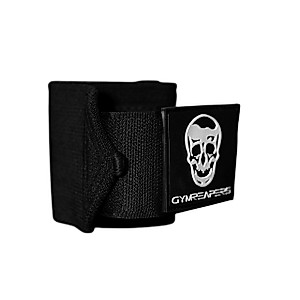 Wrist Wraps Weightlifting - Stiff Heavy Duty 18" Wraps With Thick Thumb Loop For Powerlifting, Bodybuilding, Cross Training, & Heavy Presses (Black - Medium Stiff, 18")