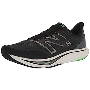 New Balance Men's FuelCell Rebel V3 Running Shoe, Black/Infinity Blue/Vibrant Spring, 10