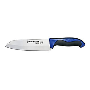 Dexter 7" Santoku Knife, Blue Handle