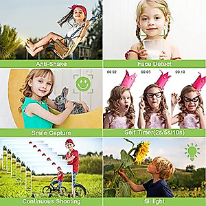 Digital Camera, Vmotal FHD 1080P 20MP Digital Camera for Kids Camera Boys and Girls - Compact Point and Shoot Digital Cameras Vlogging Camera for Kids Teens Students Beginners Seniors(Black)