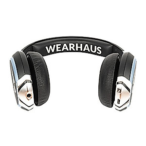 Wearhaus Arc On-Ear Bluetooth Headphones with Wireless Music Sharing, Customizable Color Ring, Touch Controls, Spotify Apple Music Integrated iPhone Android App - Black
