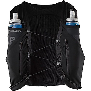 Salomon Unisex ADV Skin 12 Hydration Pack with Flask, Black/Ebony, L