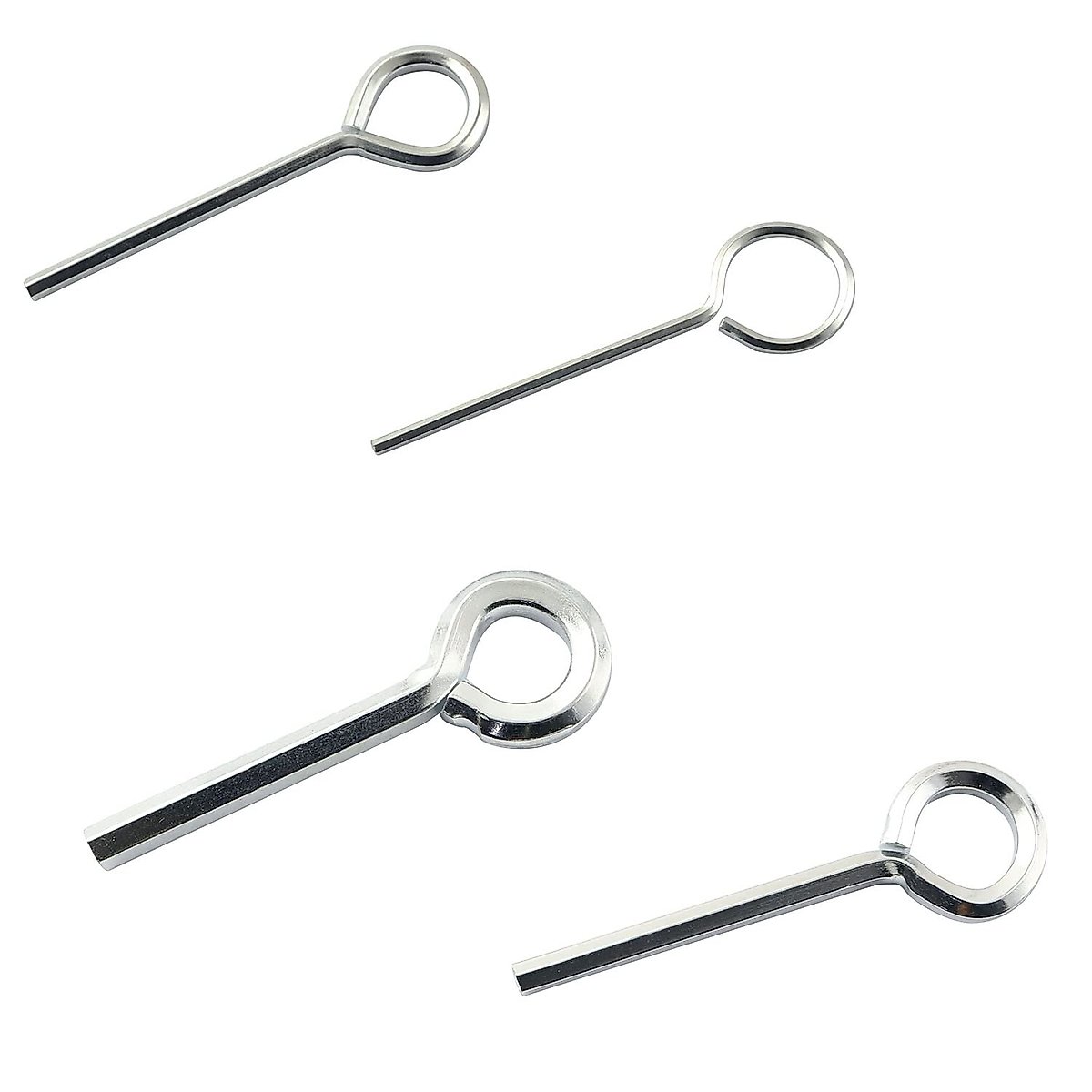 YHXiXi 5IN1 Ring Allen Wrench Set - 5/64" 1/8" 5/32" 7/32" Allen Key Door Keys with 1 Keychain for Push Bar Panic Exit Device