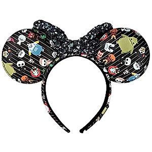 Loungefly Disney Nightmare Before Christmas Minnie Ears Faux Leather Headband