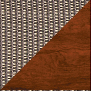 Wooden Mallet WallSaver Luggage Rack, Mahogany, Tan Straps