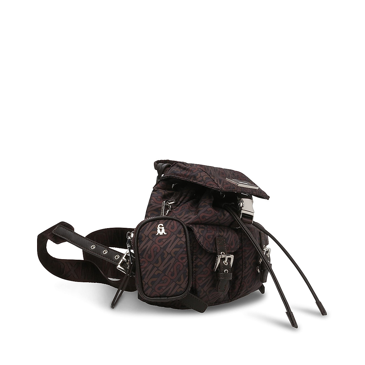 Steve Madden ROLO-L Nylon Mini Backpack, Coffee