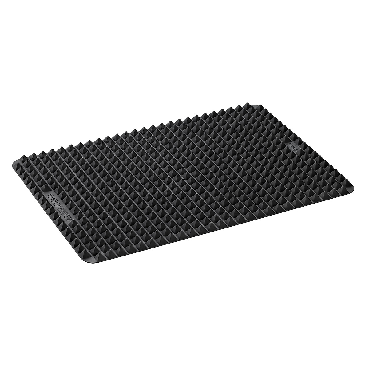 Lurch Germany Flexiform Fat-Reducing Pyramid Silicone Baking Mat 16.1 x 11.4 Inch - Black