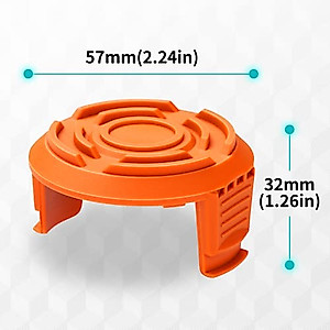 YWTESCH Spool Cap Cover for Worx,Trimmer Replacement Spool Cap Covers for Worx,Suitable for Worx Weed Eater (3 Pack)