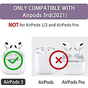 Compatible with Airpods 3rd Generation Case, Cute Soft Silicone Protective Cover with Keychain,Anti-Drop Anti-Slip Anti-Scratch,Great for Men Women Girls (Chocolate Frog/3)