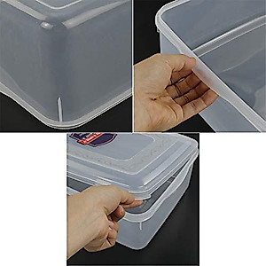 Pekky 11 Quart Plastic Toys Storage Containers with Lid, Clear Bin Set of 2