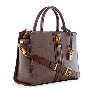 GUESS Ginevra Elite Society Satchel, Brown