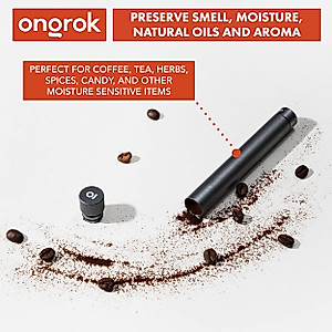 ONGROK Premium Storage Tube | Airtight Aircraft Grade Aluminum Metal, Pocket-Sized Opaque Holder (Silver)