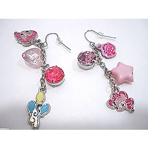 My Little Pony Charms Mismatched Drop Earrings - Pinkie Pie