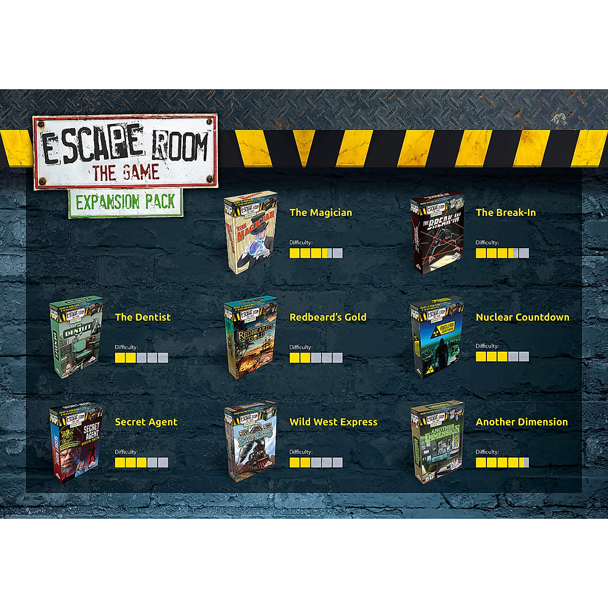 Escape Room The Game Expansion Pack – Another Dimension | Solve The Mystery Board Game for Adults and Teens (English Version)