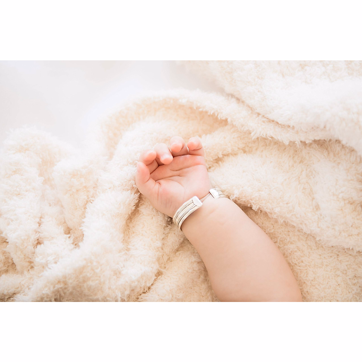 SARANONI Bamboni Luxury Bamboo Baby Blanket (Mini (15"x20"), Ivory)