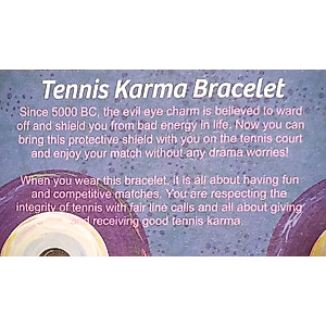 Tennis Karma Bracelet - Great Tennis Gift for Women (Turquoise)