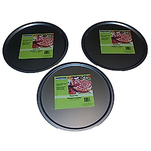 Cooking Concepts Italian THREE 12 inch Pizza Pans for baking Pizzas, cookies or Biscuits