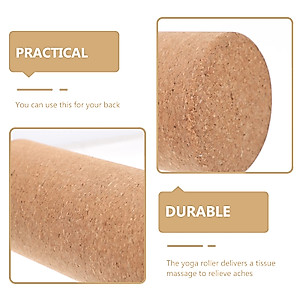 BESPORTBLE Yoga Column Sports Massager Circle Roller Yoga Training Column Portable Yoga Roller Pain Relief Yoga Roller Yoga Mat Massage Roller Cork Fitness Yoga Wheel Non-Slip
