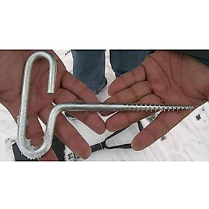 Hdtyyln Trumpet Ice Nail Ground Nail - Set of 4 Ice Insert Nails for Winter Fishing Tents - Ideal Accessories for Ice Fishing and Camping in Freezing Conditions (Size B)