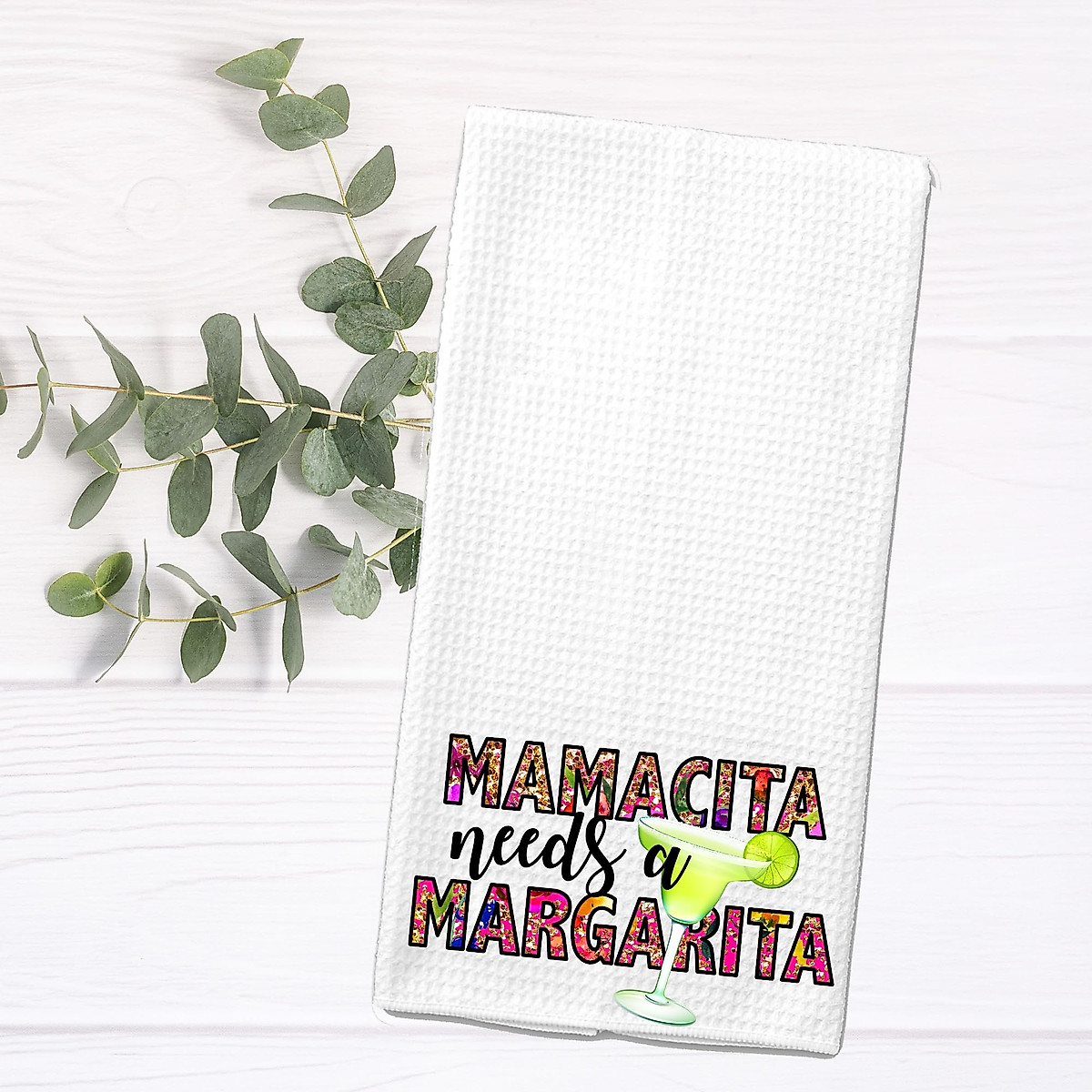 Mamacita Needs a Margarita Kitchen Microfiber Bar Tea Towel
