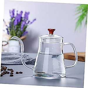 CRAFTHROU Coffee Hand Pot Office Coffee Pot Tea Pour Kettle Expresso Coffee Machine Stovetop Kettle Drip Coffee Maker Stainless Coffee Maker Espresso Stovetop Cafeteras Expresso Glass