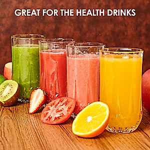 kuujojo Highball Drinking Glasses Set of 12, Clear Cocktail Glasses, 11 Ounce Cups,Elegant and Durable Tall Bar Glassware Sets for Water, Juice, Beer, Glass Cups Set with Shockproof Package