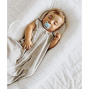 baby deedee Cotton Sleep Nest Basic Sleeping Sack, Baby Sleeping Bag Wearable Blanket, Infants and Toddlers, Calming Gray, Large (18-36 Months)