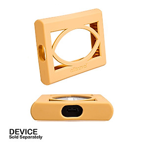 Alltravel External Solid State Drive Bumper Sleeve for Samsung T5 Portable 250GB 500GB 1TB 2TB SSD USB 3.0 External Solid State Drives, Super Strong Bumper Anti Shock, Shake and Drop (Gold)