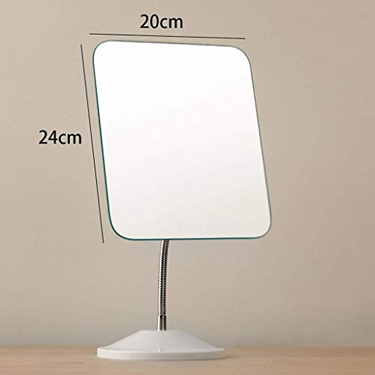 LIMEI-ZEN Bathroom Mirror Make-up Mirror Simple HD Page Simple Mirror Desktop Vanity 360 deg; Freedom Turning Beard Mirror Mirrors