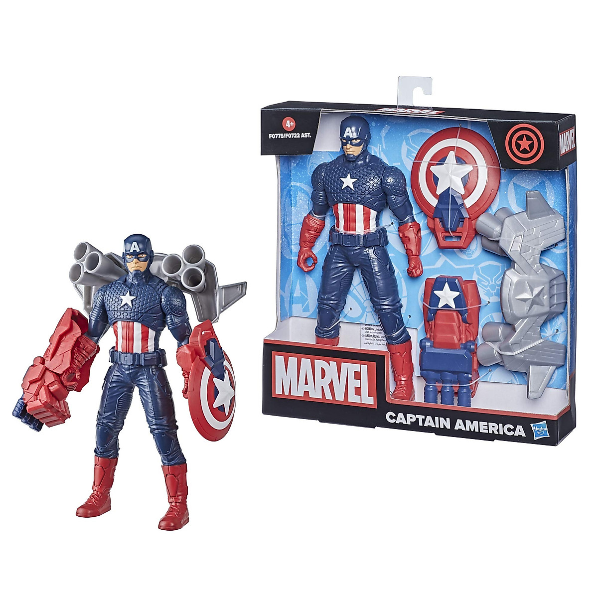 Marvel Hasbro Captain America Toy 9.5-inch Action Super Heroes Figure and Gear