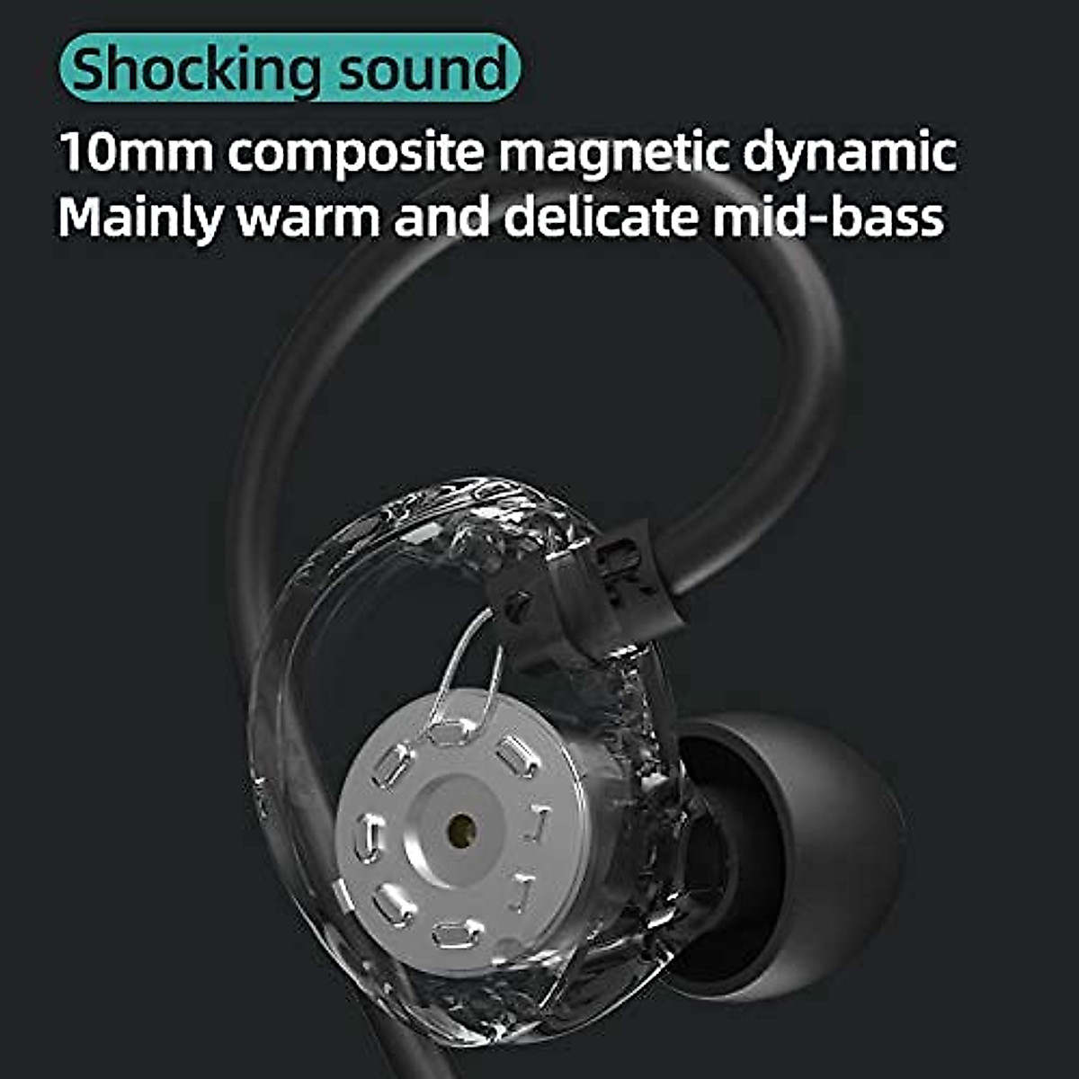 CCA CSA 1DD in Ear Earphone Wired Stereo Sport Earbuds Headphone Clear Sound Lightweight Comfort Wearing Earphone with 3.5mm Jack