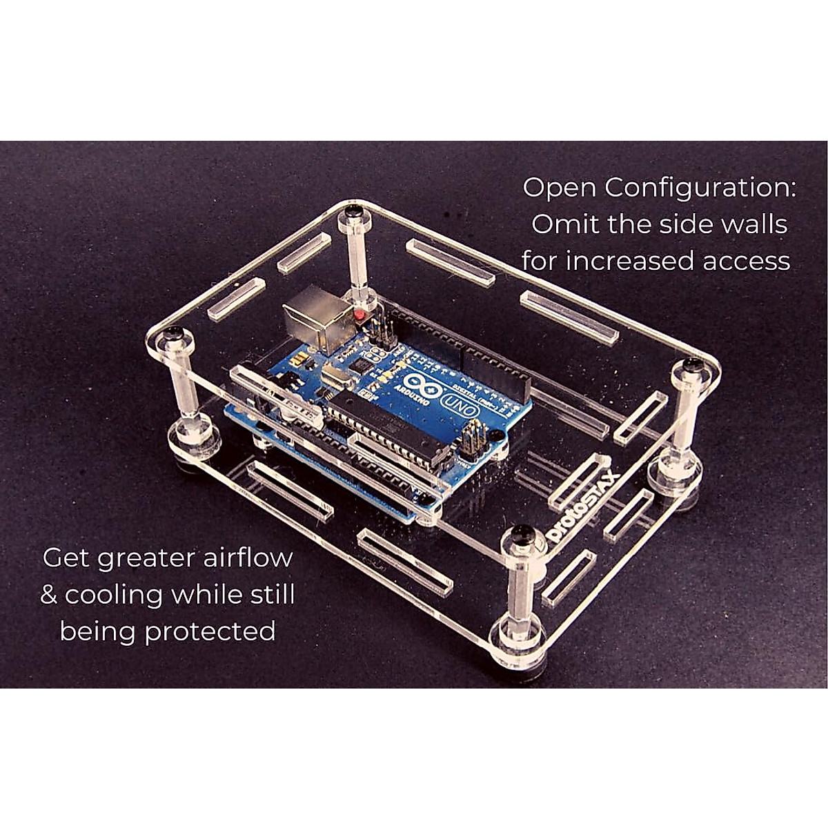 ProtoStax Enclosure for Arduino - Stackable, Modular, Extensible Enclosures