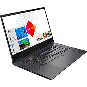 HP Omen 16 Gaming Laptop 16.1" FHD 144Hz IPS Display AMD Octa-Core Ryzen 7 5800H (Beats i7-10750H) 32GB RAM 512GB SSD NVIDIA GeForce RTX 3050 Ti 4GB RGB Backlit USB-C B&O Audio Win11 + HDMI Cable