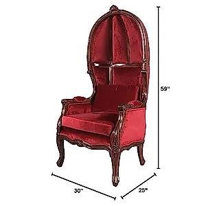 Design Toscano Victorian Balloon Chair, cherry