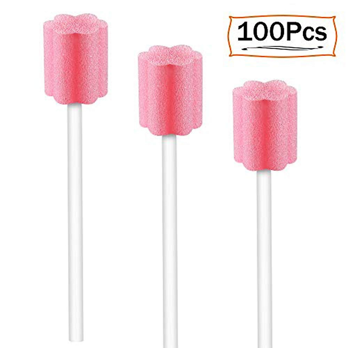 Disposable Oral Swabs-Untreated Mouth Sponge，Individually wrapped（100pack/box）