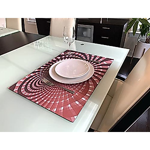 3dRose USA, WA. Male Hooded Merganser Among Lily Pads on Union... - Desk Pad Place Mats (dpd-332617-1)